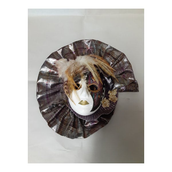 Vintage Marti Gras Ceramic Mask Décor | Old Time "E" Antiques