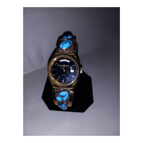 Vintage Hank and Company Stirling Silver and Turquoise Watch | Old Time ...