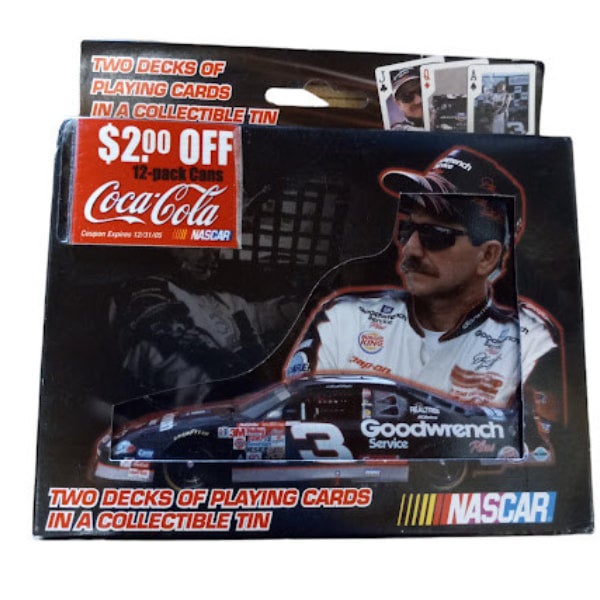2004 Dale Earnhardt Double Playing Card Set In Embossed Collectors Tin ...