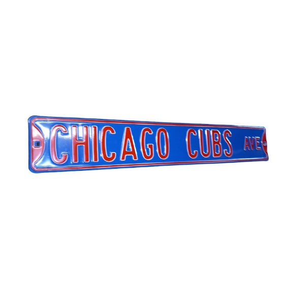 Steel Chicago Cubs Ave Street Sign | Old Time "E" Antiques