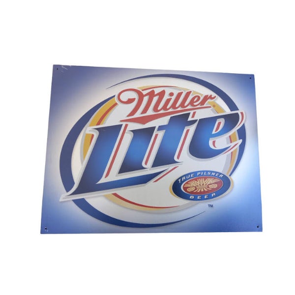 Metal Miller Lite Sign | Old Time "E" Antiques