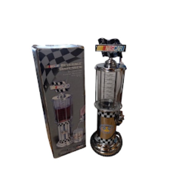 Vintage NASCAR Beverage Dispenser Victory Lap Silver With Box | Old ...